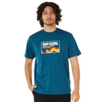 Rip Curl T-shirt pour homme Surf Revival Swirl Tee Top Deep Ocean, Deep Ocean, XXL