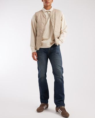 Levi's 501 Original - Straight Jeans in dunkelblauer Waschung-Marineblau