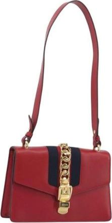 Gucci Sac bandouli&egrave;re vintage Pre-owned - Femme - Pre-owned - Rouge - Taille: ONE Size