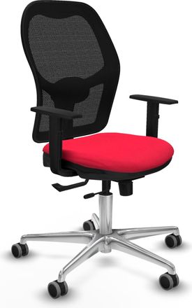 Piqueras y Crespo B&uuml;rostuhl Jorquera mit 1D-Armen, h&ouml;henverstellbare Lendenwirbelst&uuml;tze, ausgestattet mit Syncro/Traslack und injiziertem Schaumstoff, Rollen 65 mm, Par