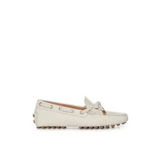 Tod's Femme, Chaussures, Blanc, Taille: 36 1/2 EU Mocassins en cuir