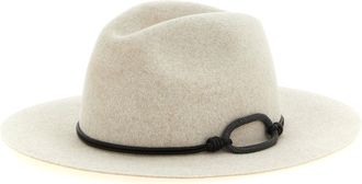 Brunello Cucinelli Felt Wide-Brim Fedora - Cream