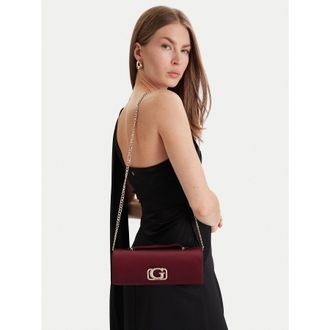 Guess Handtasche Guess Zalina Mini HWSE93 50720 Dunkelrot