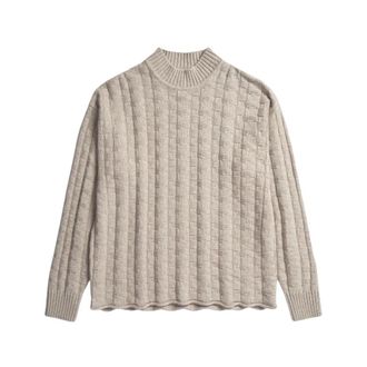 Norse Projects Baumwolle Kaschmir Strickpullover - - Knitwear - Herren - Beige - L