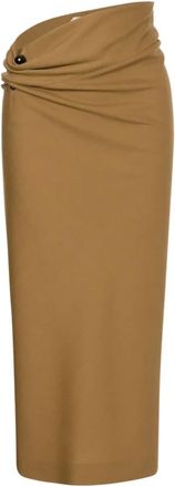 Alberta Ferretti Femme, Jupes, Brun, Taille: 36 FR Gonna