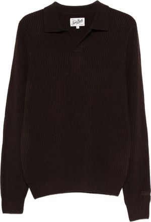 MC2 Saint Barth pull à col roulé zippé - Marron