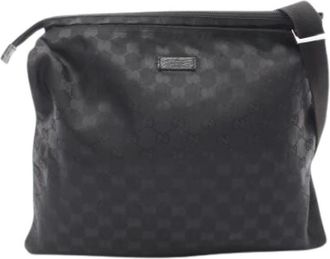 Gucci Sac bandouli&egrave;re vintage Pre-owned en toile - Femme - Pre-owned - Noir - Taille: ONE Size