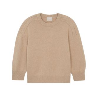 Kujten Rundhals-Strickware - - Knitwear - Damen - Beige - S