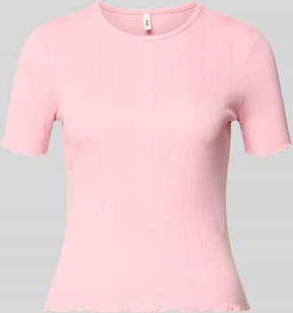 Only Slim Fit T-Shirt aus Baumwoll-Mix Modell TENNA