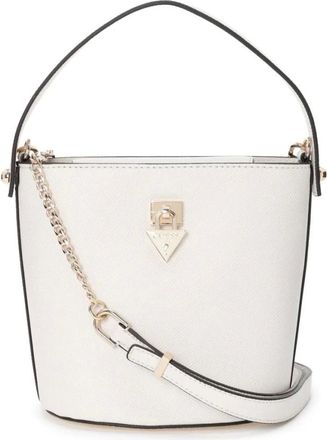 Guess Femme, Sacs, Blanc, Taille: ONE Size Patsie Bucket Bag