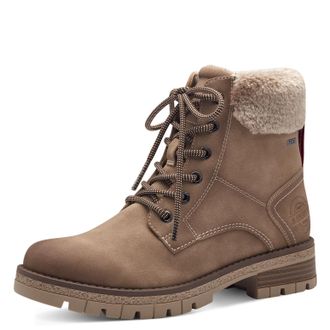 s.Oliver Damen Stiefeletten zum Schn&uuml;ren mit Rei&szlig;verschluss Wasserabweisend, Braun (Pepper), 37 EU