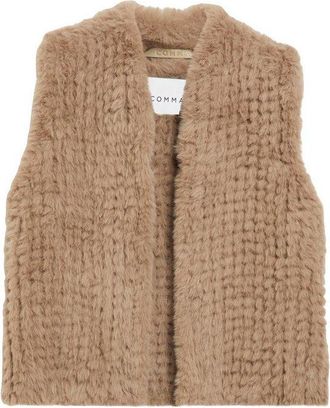 Comma Outdoorjacke Outdoor-Weste Fake-Fur-Weste