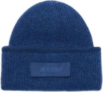 Jacquemus Homme, Accessoires, Bleu, Taille: ONE Size Le Bonnet Gros Grain