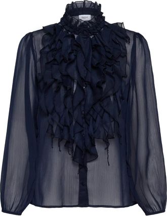 Saint Tropez Blouse - Femme - Blouses et Chemises - Bleu - Taille: 38 FR