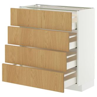 IKEA METOD / MAXIMERA Unterschr., 4 Fronten/4 Schubladen