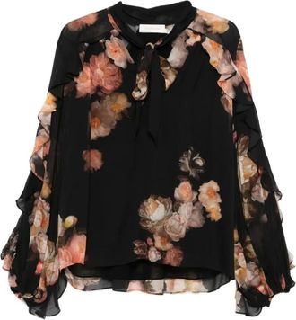 Zimmermann Femme, Blouses et Chemises, Multicolore, Taille: 38 FR Hypnotic Flutter Blouse