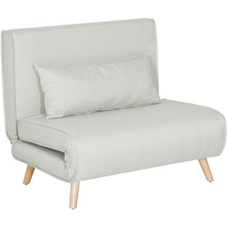 HOMCOM Homcom - Einzelsofa Schlafsofa Sofabett Klappsofa verstellbar R&uuml;ckenlehne Liege nordisch skandinavisch 25D Schaumstoff Haus Leinenimitat Tannenholz