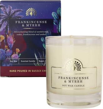 The English Soap Company Wintertide Vegane Duftkerze mit Sojawachs, Weihrauch und Myrrhe