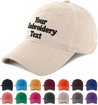 Generic Casquette Personnalisable,Casquette Baseball Homme Femme Personnalis&eacute;e avec Broderie Texte, Chapeau Golf LAlpinisme Tennis Fitness P&ecirc;che (FR/ES, Alpha