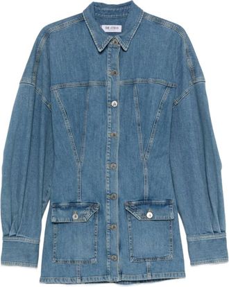 The Attico Femme, Robes, Bleu, Taille: 38 FR Shirt Dress