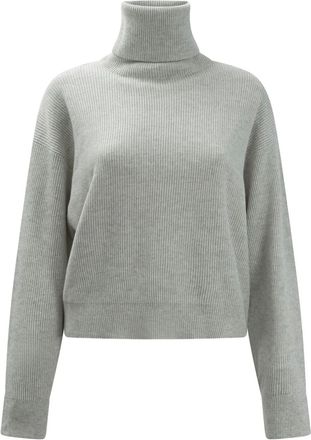 Brunello Cucinelli pull côtelé à col roulé - Gris