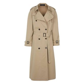 Dolce & Gabbana Doppelreihiger Trenchcoat - - Coats - Damen - Beige - 3XS