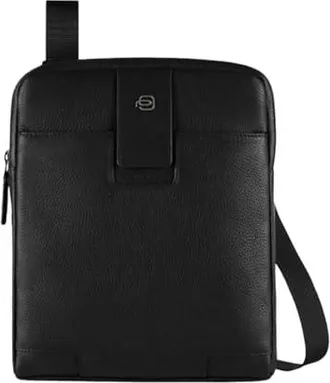 Piquadro S86, Sacoche en Cuir Mixte, Noir, Taille Unique