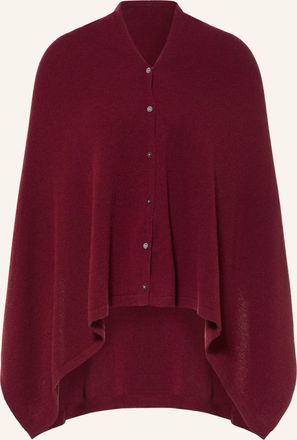 Rosemunde Poncho Mit Cashmere rot