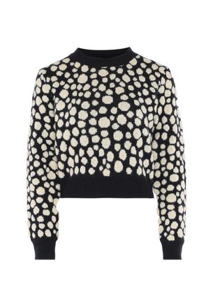 Mymo Zur Seite fahren Damen schwarz-wollweiß