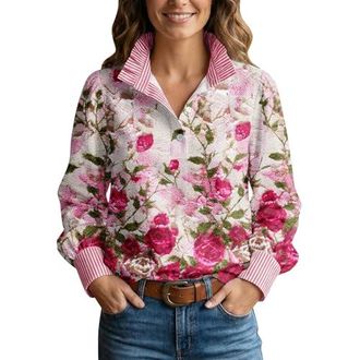 Generic 2026 Chemise Femme Saint-Valentin Manches Longues Sweat Pull Col Rond Couleur Unie Top Sweater Outdoor Oversize Vetement pour Printemps Automne Hiver 