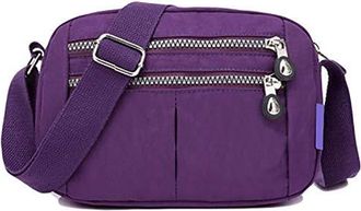 GFM Petit sac à bandoulière en nylon (NCB-4) (S2-528-GHJMN-Violet)