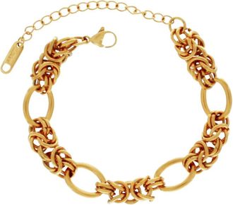 Dansk Copenhagen Courage Wasserdichtes Ring-Armband mit Strickmuster - - Accessories - Damen - Gelb - ONE SIZE