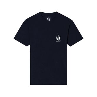 A|X Armani Exchange Homme, Tops, Noir, Taille: M T-shirt &agrave; Manches Courtes et Col Rond