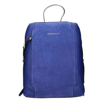 Piquadro Femme, Sacs, Bleu, Taille: ONE Size Sac &agrave; dos en cuir