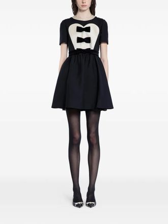 Valentino Garavani robe courte Crepe Couture &agrave; d&eacute;tail de noeud - Noir