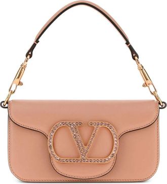Valentino Garavani Loc&ograve; Small Shoulder Bag With Jewel Logo