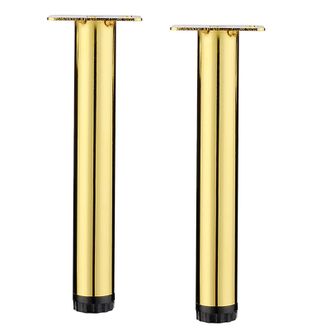 Generic Schwarze Sofabeine Aus Metall (10, 12, 13 cm) - Ersatz F&uuml;r M&ouml;bel Wie B&uuml;cherregale, Tische, Schr&auml;nke, Kommoden Mit Verstellbaren, Rutschfesten Fu&szlig;kappe