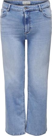 Only Carmakoma Damen Carwilly Hw Wide DNM Tai006 Noos Jeans, Light Blue Denim, 54W x 30L