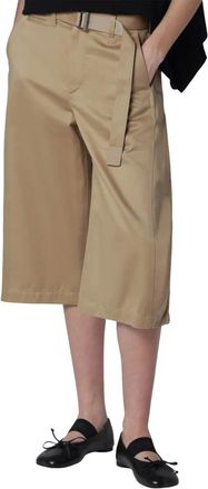 sacai Femme, Pantalons, Beige, Taille: 40 FR Cotton Chino Pants