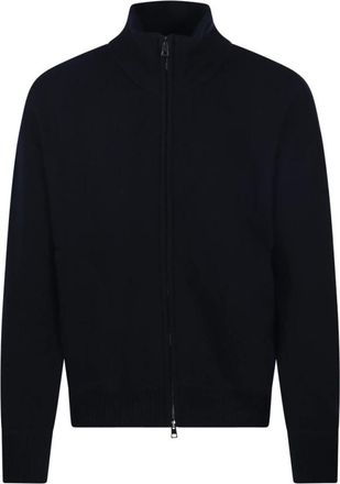 Roberto Collina Homme, Pulls, Noir, Taille: L M2009 Zip Sweater