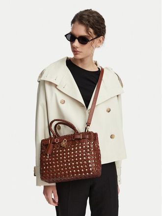 Tommy Hilfiger Handtasche American Icon Mini Tote Braided AW0AW18734 Braun