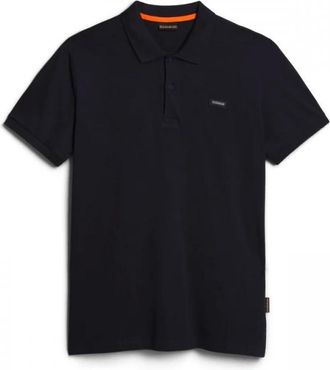 Napapijri Homme, Tops, Noir, Taille: M Polo &agrave; manches courtes Fermeture &agrave; boutons