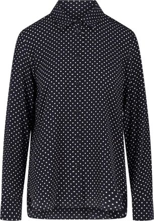 Nili Lotan Polka Dot Silk Shirt