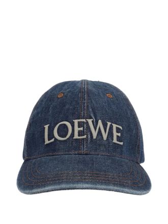 Loewe casquette en jean - Bleu