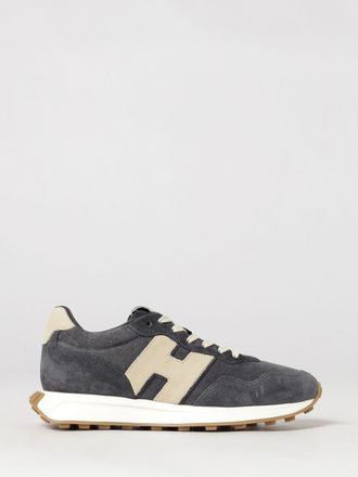 Hogan H641 Sneakers aus Glatt- und Velours-Kalbsleder mit H-Logo