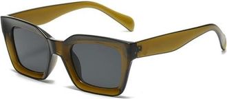 Generic Lunettes de soleil monture carr&eacute;e hommes et femmes conduite f&ecirc;te lunettes de soleil quotidiennes(Green)