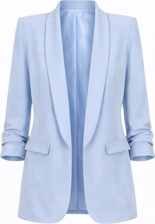Worldclassca Blazer Damen Blazer 3/4 Arm mit Raffung