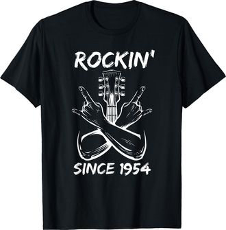 BDAZ Rockin Since 1954 Rock-Gitarre zum 72. Geburtstag, 72 Jahre alt T-Shirt
