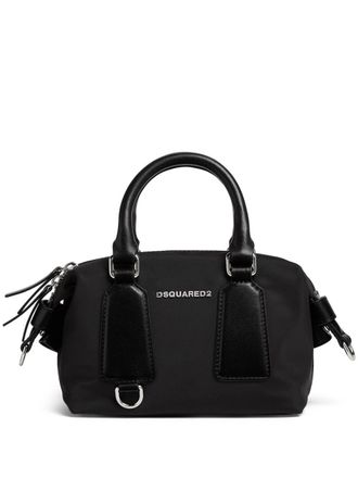 Dsquared2 sac cabas à plaque logo - Noir