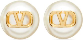 Valentino Garavani VLogo Signature Pearl Stud Earrings